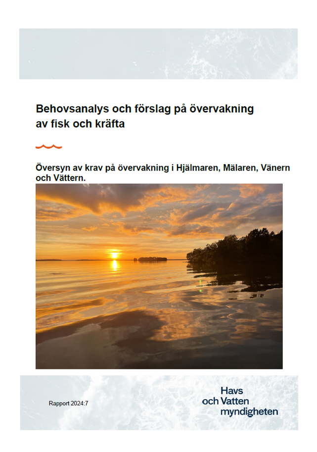 Behovsanalys och förslag på övervakning av fisk och kräfta ...